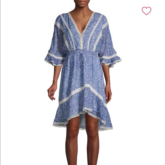 Love Sam | Dresses | Love Sam Dream Floral Dress Nwt Blue And Cream ...